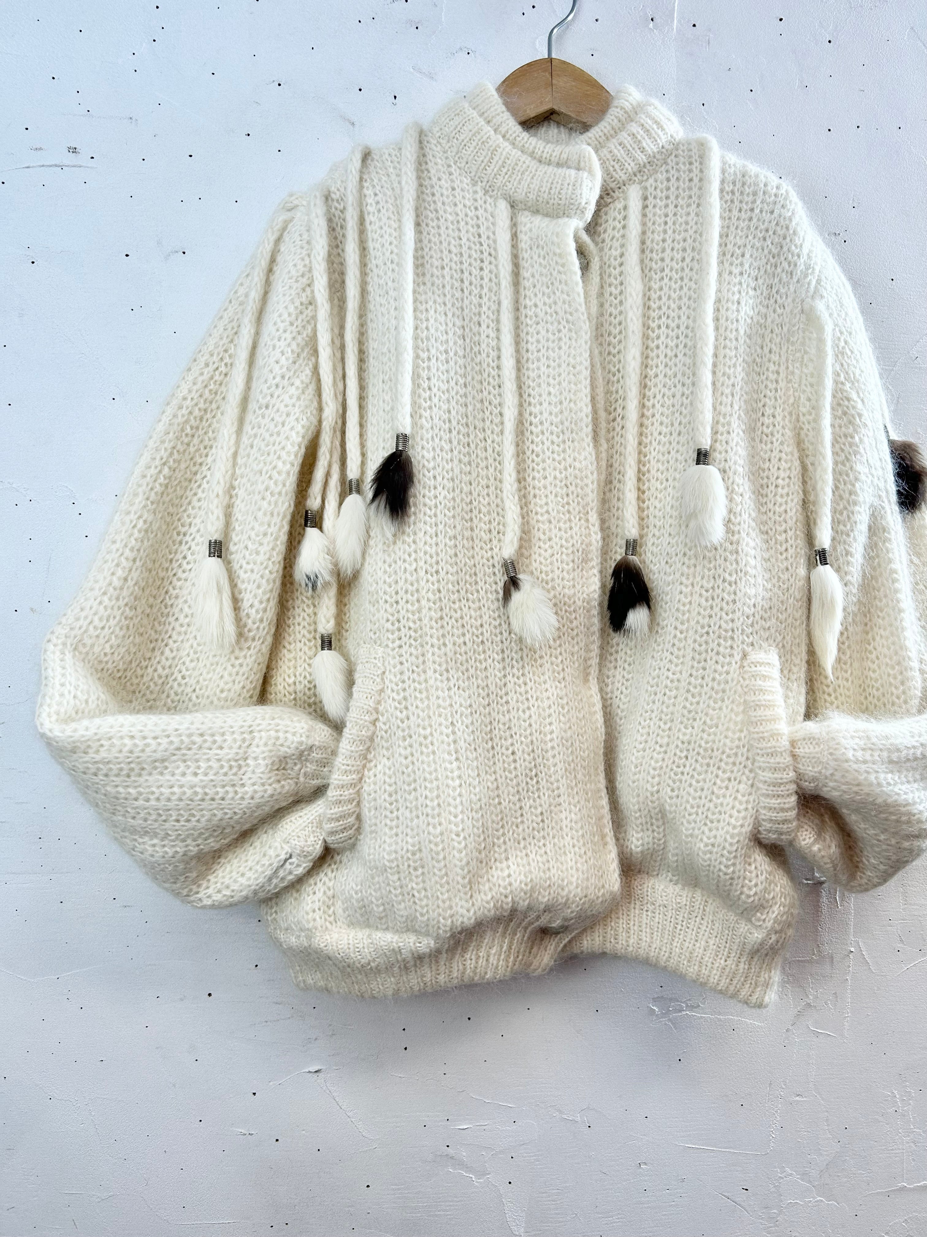 Vintage Knit Cardigan MADE IN ITALY [A29440] – GROGGROG