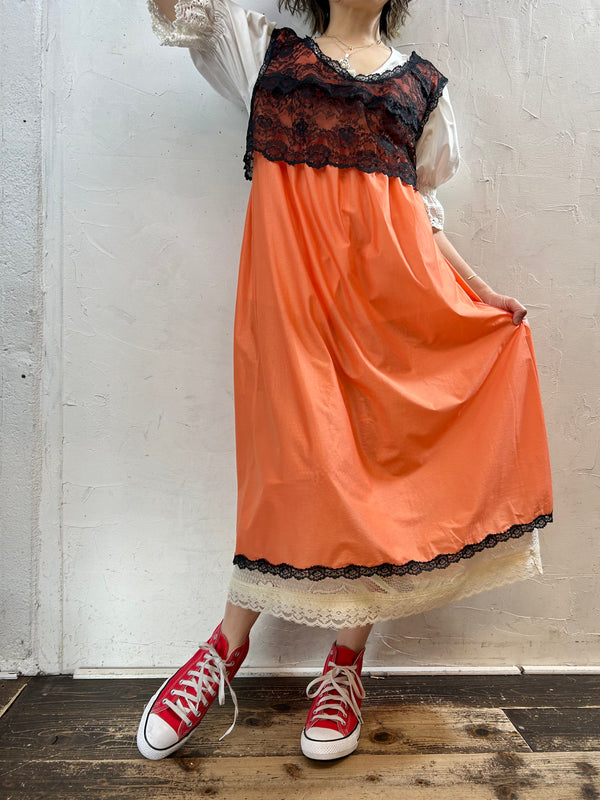 '80s Vintage Lingerie Dress 〜ROSCH〜 [E27541] – GROGGROG