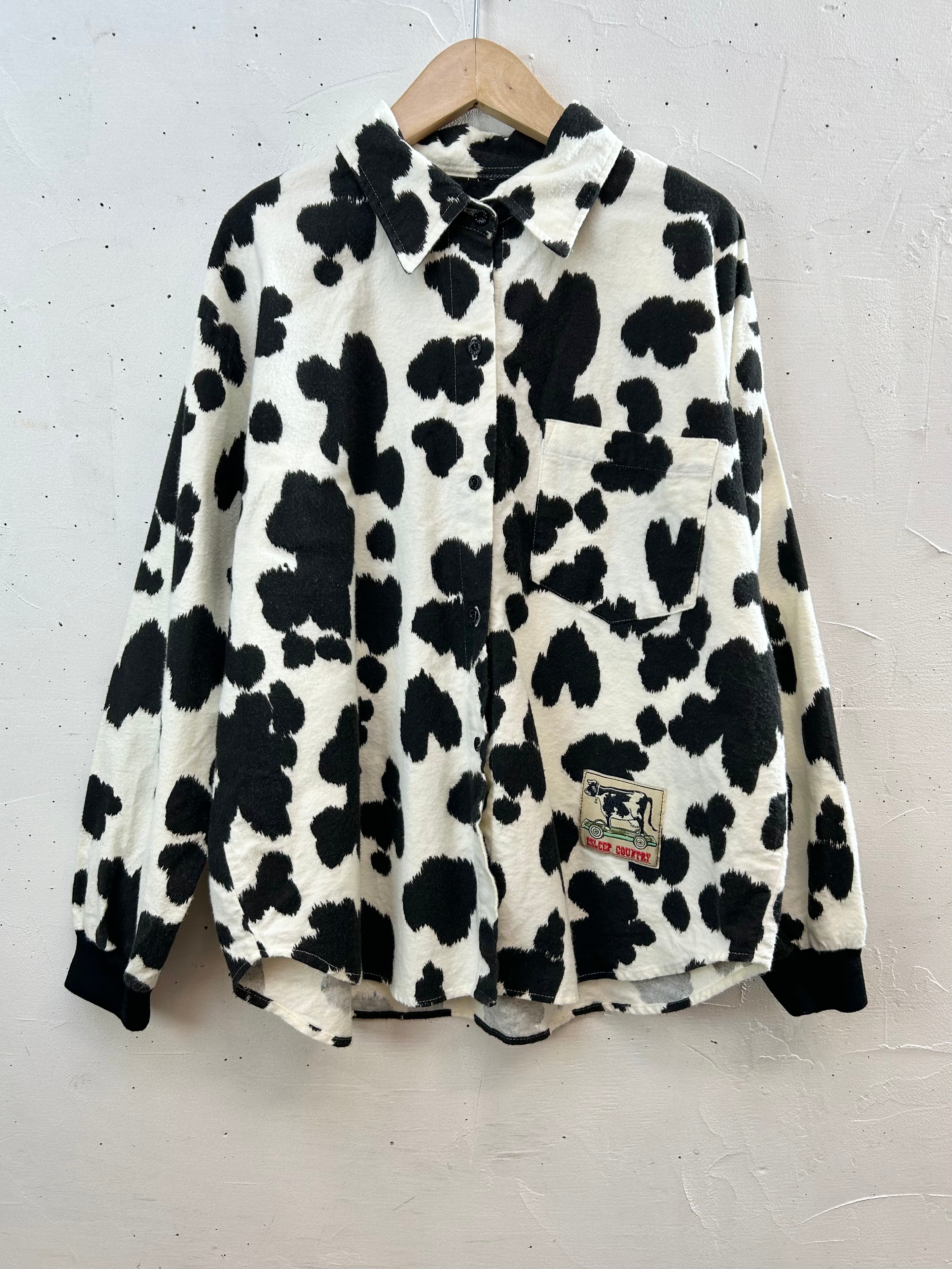 Vintage Cow Pattern Shirt [B29558] – GROGGROG